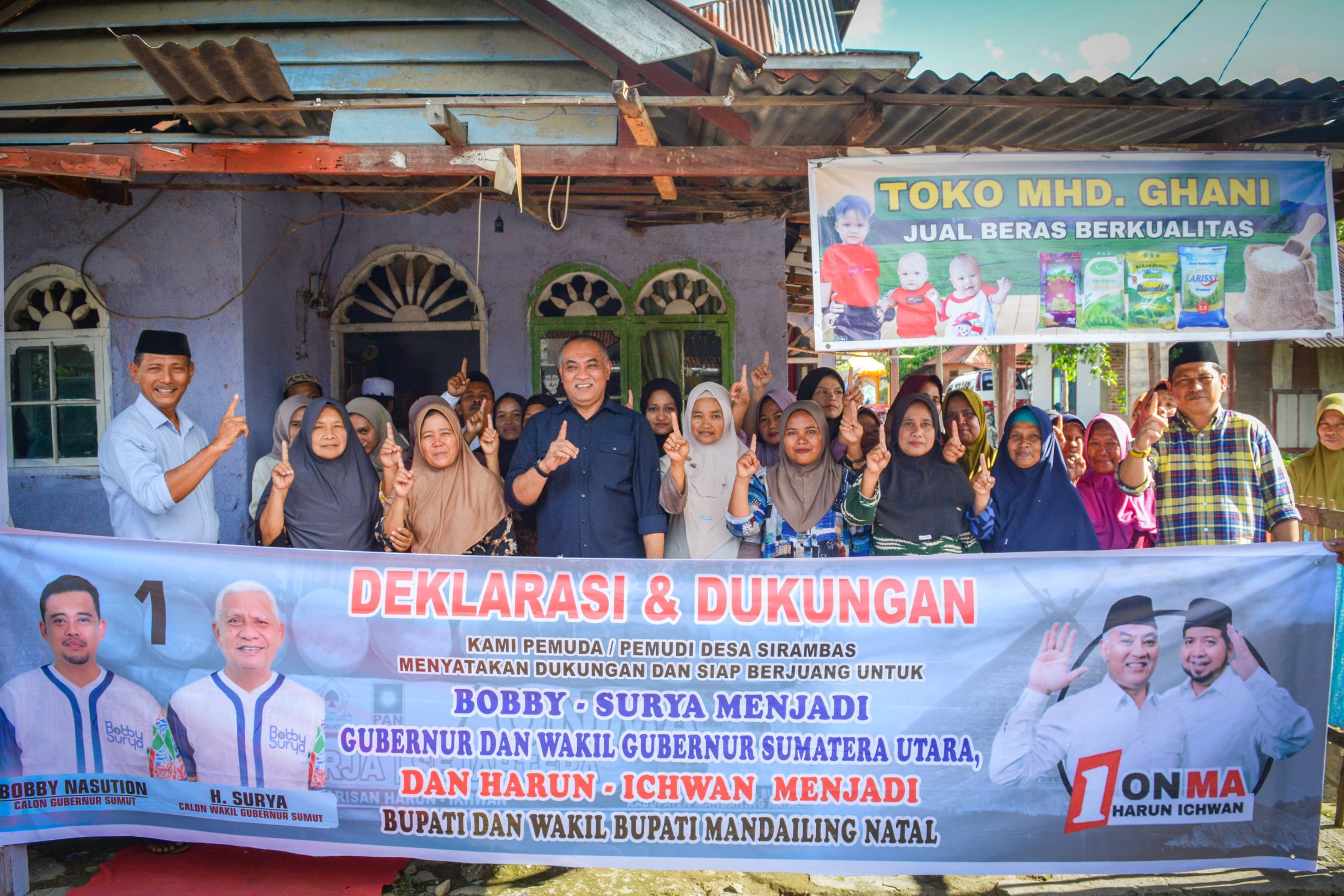 PNNB dan Tomas Desa Sirambas Siap Menangkan Harun-Ihcwan - Tanganrakyat.id