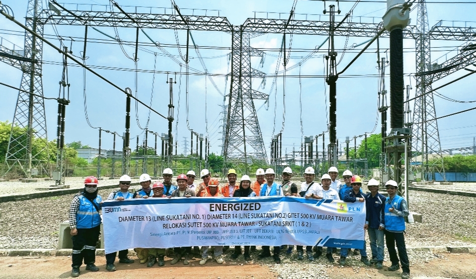 Energize Rekonfigurasi GITET dan Relokasi SUTET 500 kV Muara Tawar, PLN ...